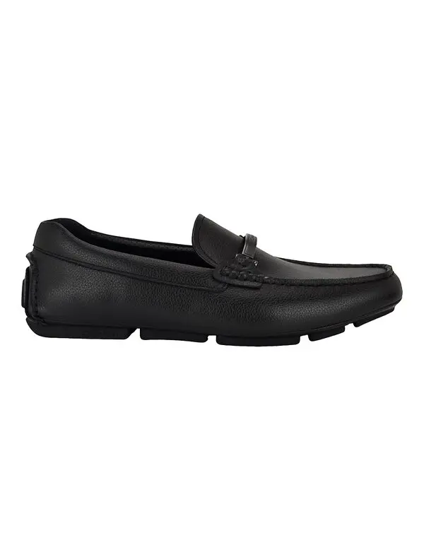 Calvin Klein Driving Loafers With Logo Plaque - Black
