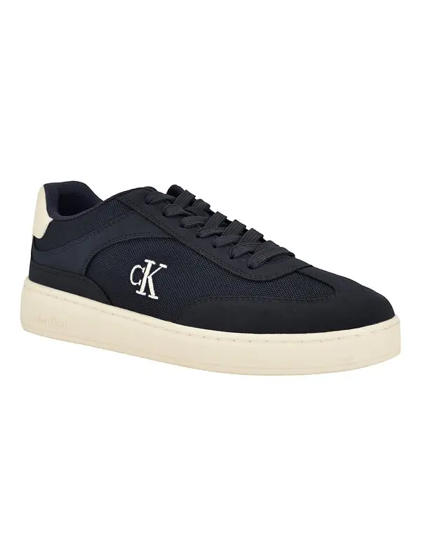 Calvin Klein Walcott Sneaker With Monogram Logo - Black