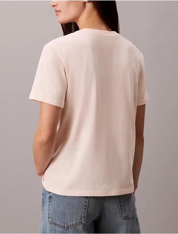 Calvin Klein Classic Logo Graphic T-shirt - Soft Pink