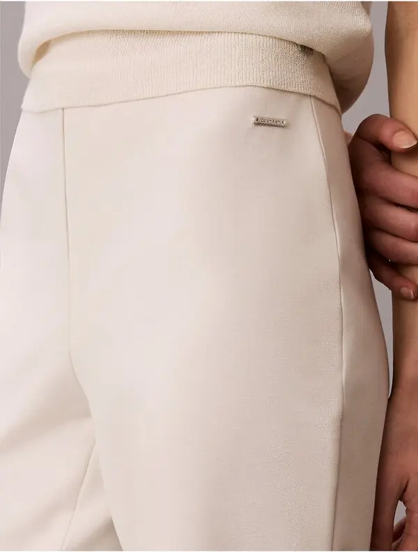 Calvin Klein Ponte Cropped Flared Pants