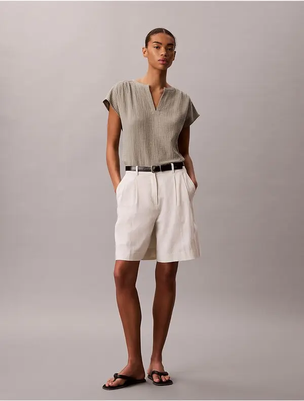 Calvin Klein Double Gauze Relaxed T-shirt - Shadow