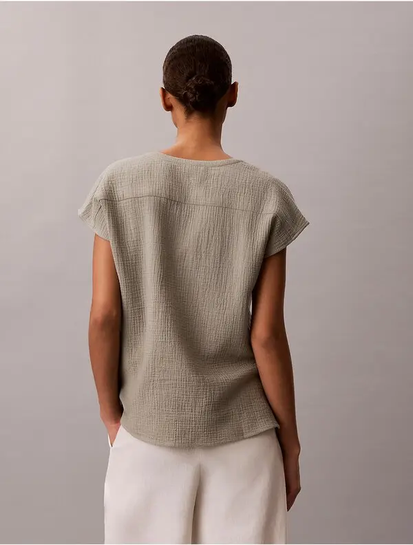 Calvin Klein Double Gauze Relaxed T-shirt - Shadow