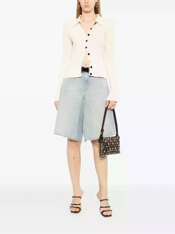 Our Legacy Raw-edge Wide-leg Shorts