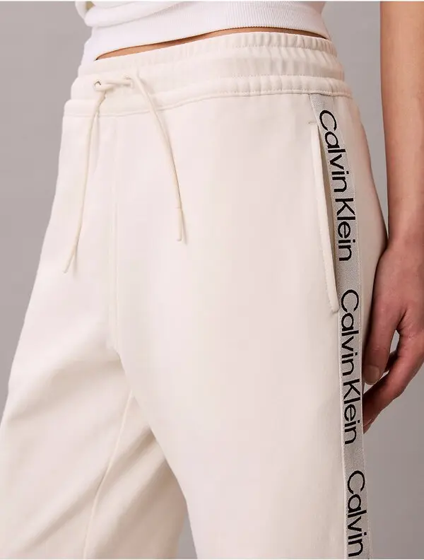 Calvin Klein Tape Barrel Leg Pants - Tofu