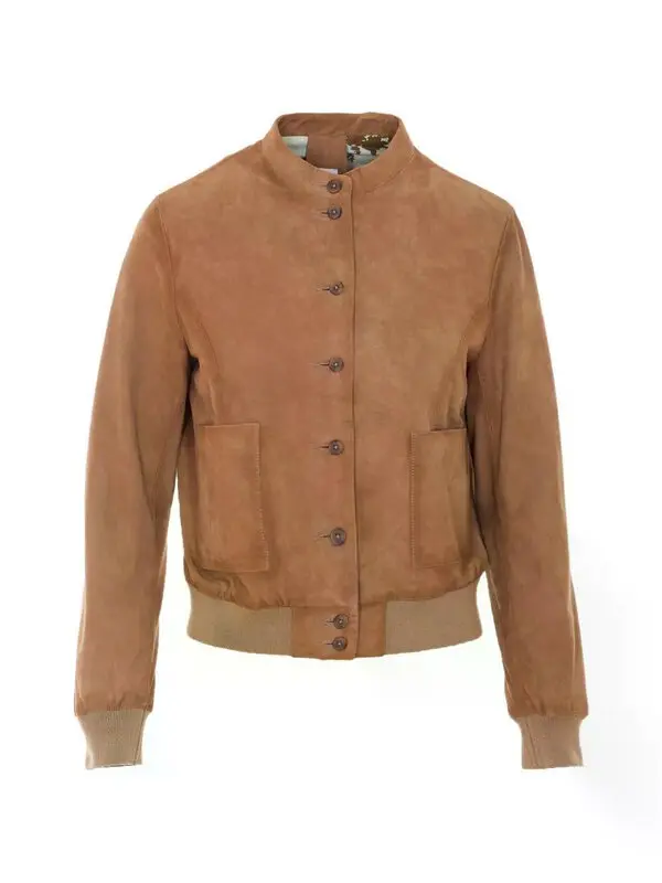 BULLY Suede Bomber Jacket
