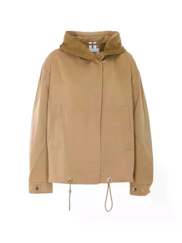 SWORD 6644 6.6.44 Zip-up Hooded Jacket - Brown