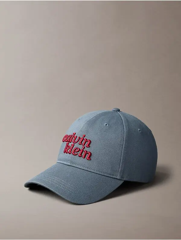 Calvin Klein 1989 Logo Graphic Baseball Cap - Dark Slate