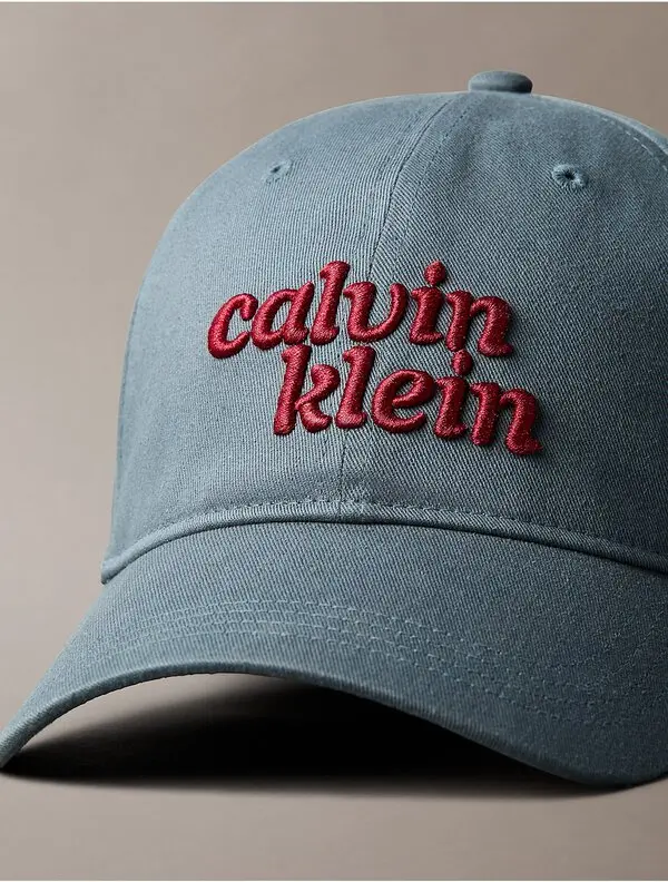 Calvin Klein 1989 Logo Graphic Baseball Cap - Dark Slate