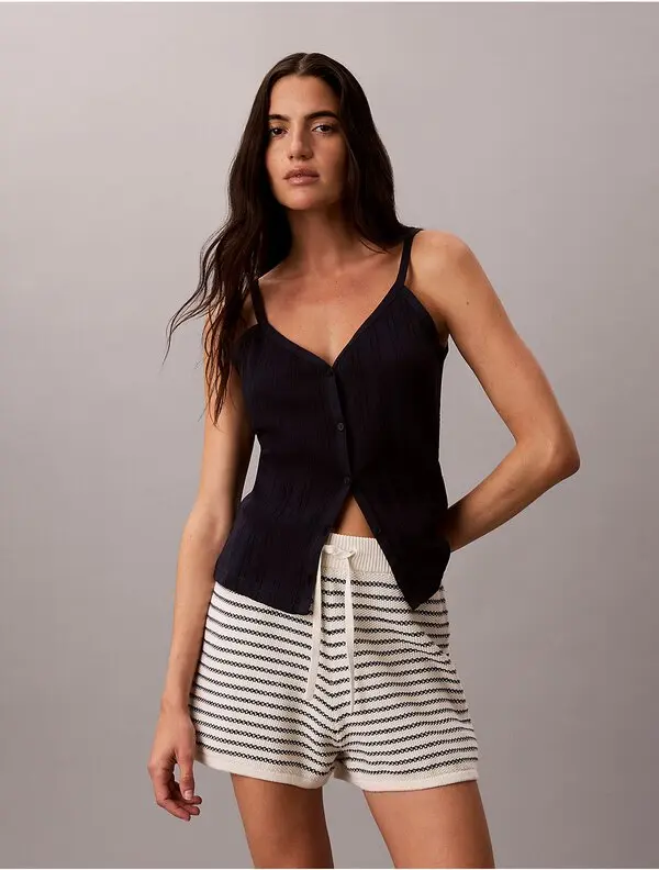 Calvin Klein Striped Knit Shorts