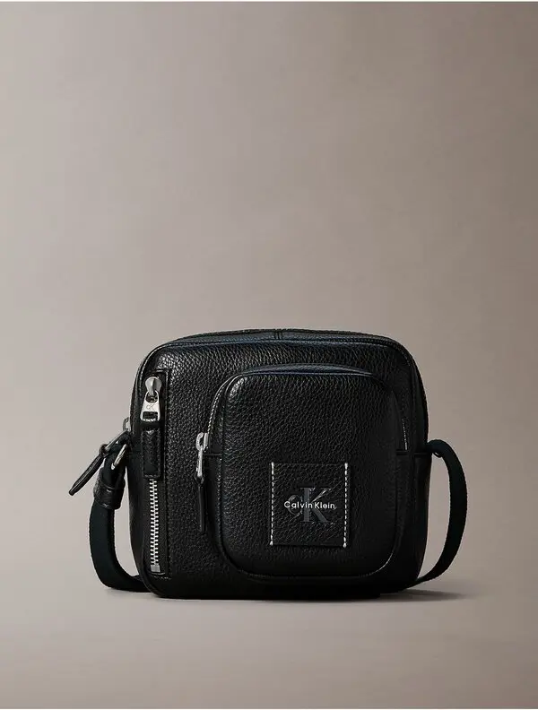 Calvin Klein Bold Pebble Crossbody Bag - Black