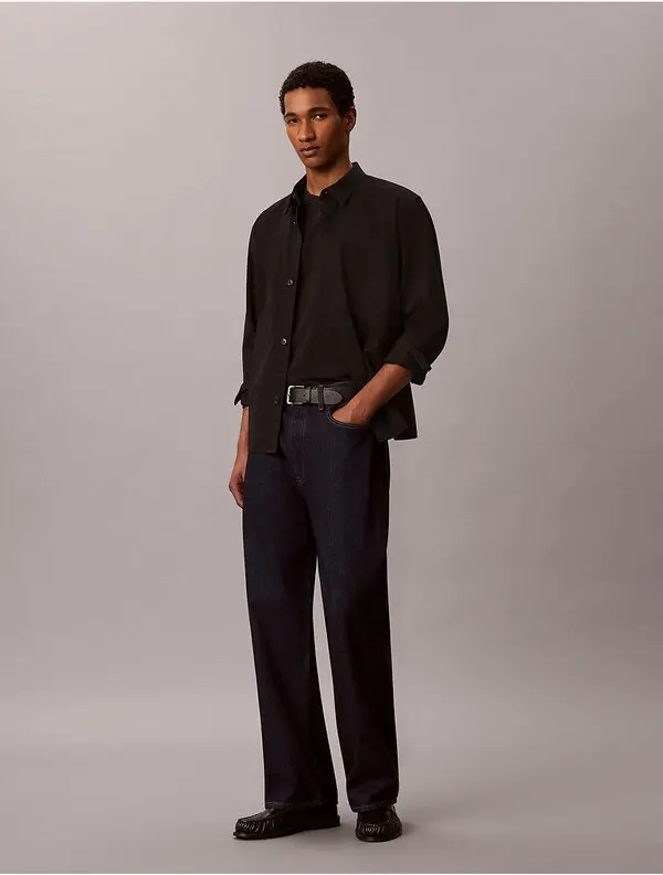 Calvin Klein Garment Washed Twill Easy Overshirt