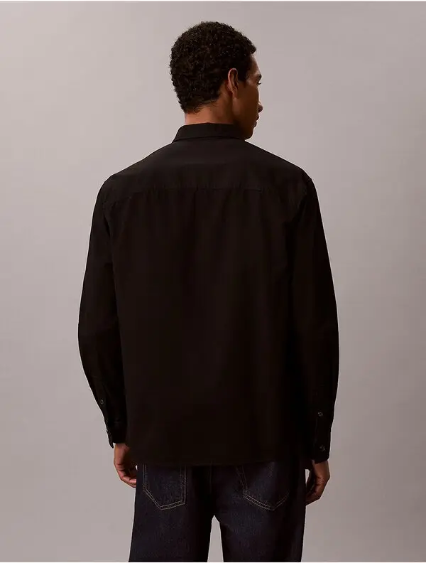 Calvin Klein Garment Washed Twill Easy Overshirt