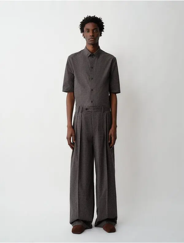 Calvin Klein Baxter Pants Wide Leg Pleated Trousers