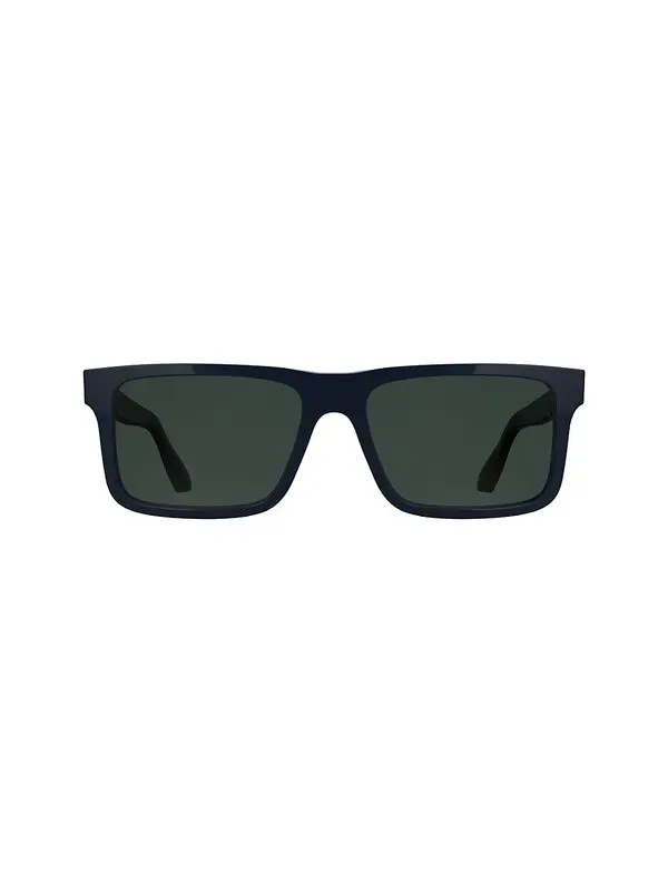 Calvin Klein Acetate Rectangle Sunglasses - Blue