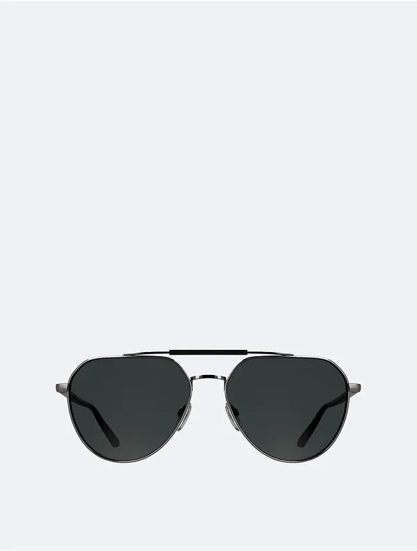 Calvin Klein Aviator Sunglasses - Dark Ruthenium