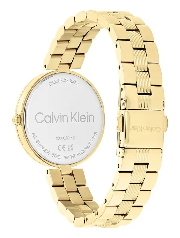 Calvin Klein Plated Link Bracelet Watch
