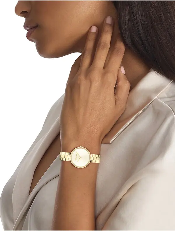 Calvin Klein Plated Link Bracelet Watch