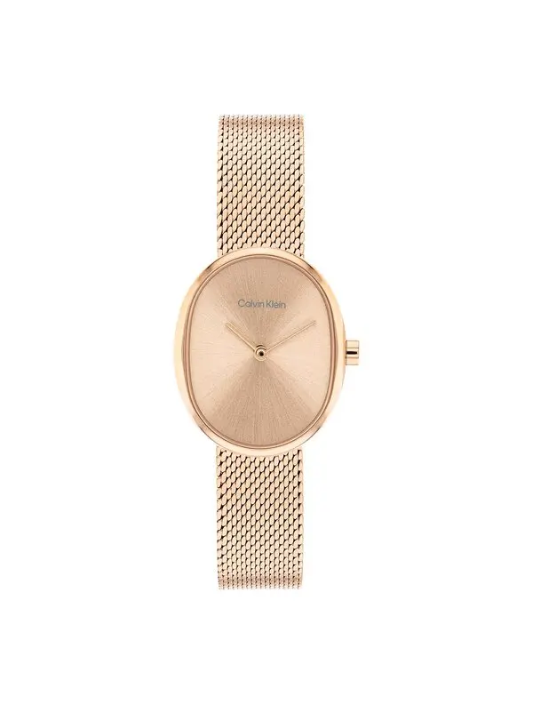 Calvin Klein Round Mesh Bracelet Watch - Gold
