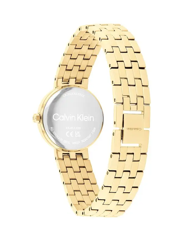 Calvin Klein Modern Dial Link Bracelet Watch - Gold