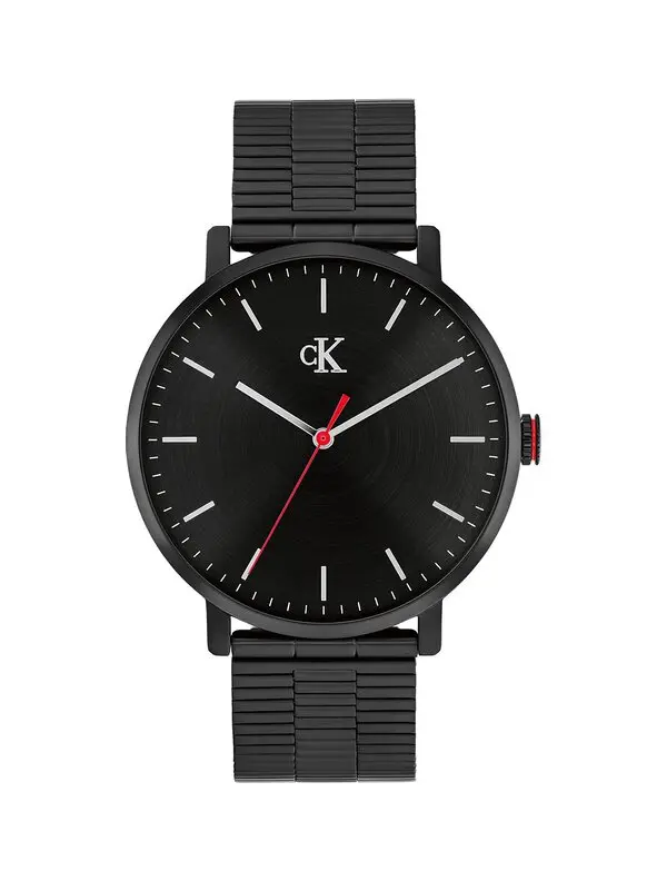 Calvin Klein Slim Case Link Bracelet Watch - Black