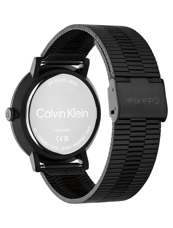 Calvin Klein Slim Case Link Bracelet Watch - Black