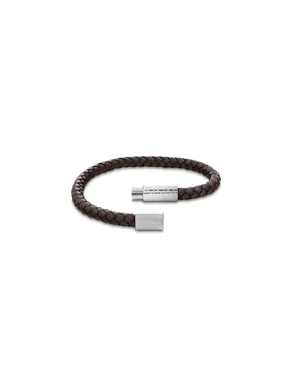 Calvin Klein Modern Braided Bracelet - Brown