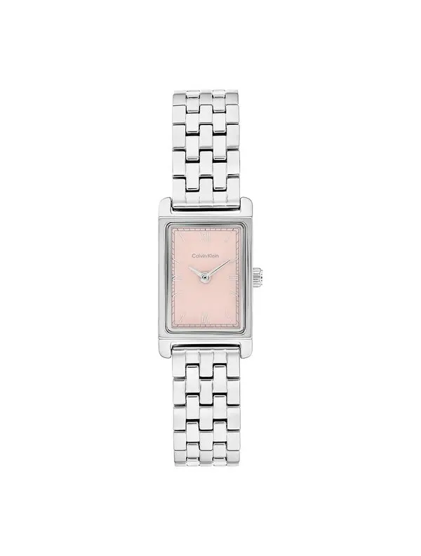 Calvin Klein Rectangle Dial Link Bracelet Watch - Blush