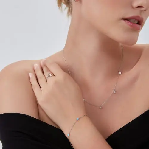 SPERO LONDON Opal And Sterling Bracelet