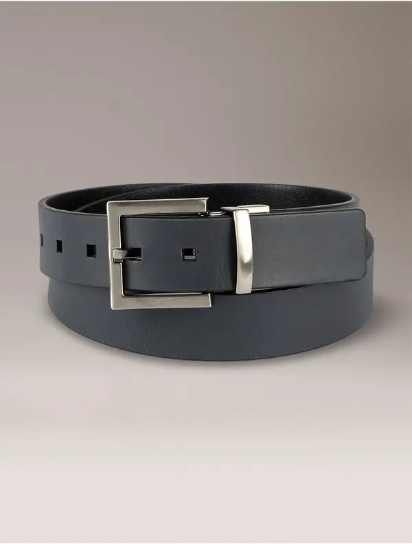 Calvin Klein Reversible Harness Buckle Belt - Blue