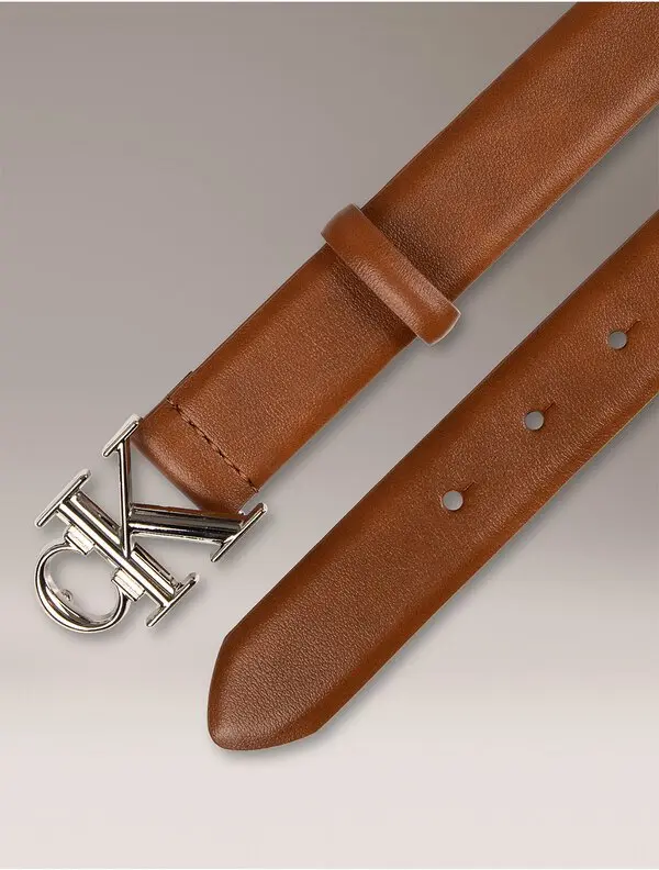 Calvin Klein Monogram Logo Plaque Belt