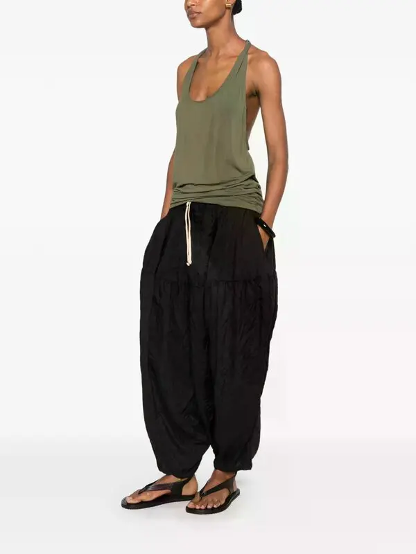 Comme Des Garçons Crinkled Tiered Trousers