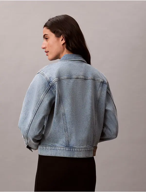 Calvin Klein Classic Monogram Logo Trucker Jacket - Dover