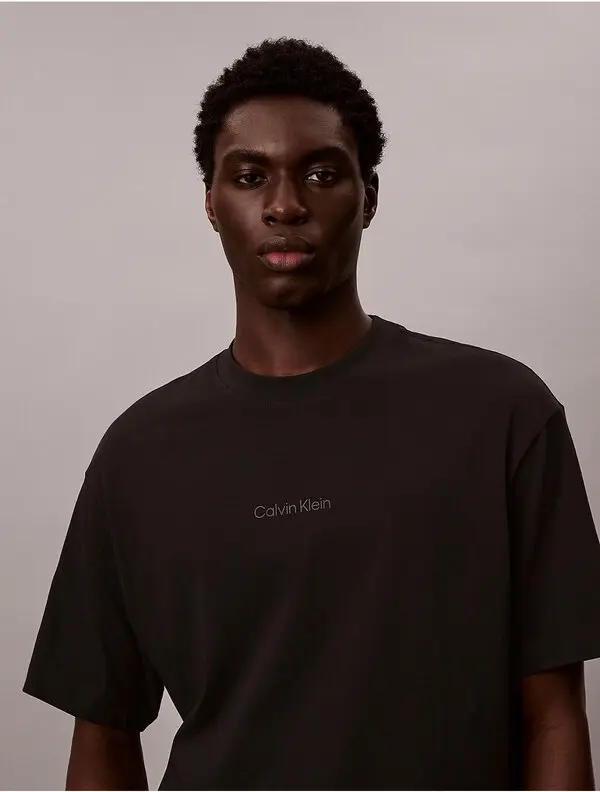 Calvin Klein Micro Logo Graphic Relaxed T-shirt - Black