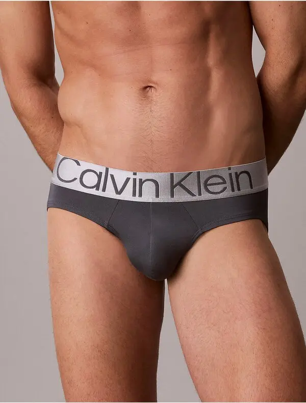Calvin Klein Microfiber Stretch Steel Hip Brief - Turbulence
