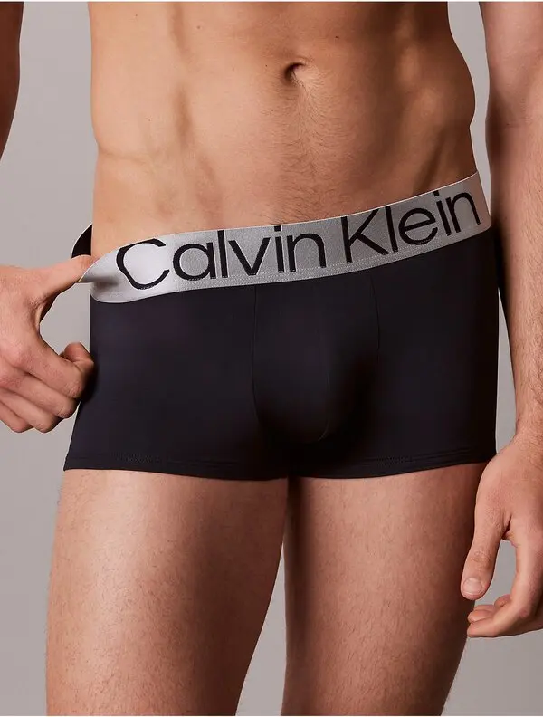 Calvin Klein Microfiber Stretch Steel Low Rise Trunk - Shoreline