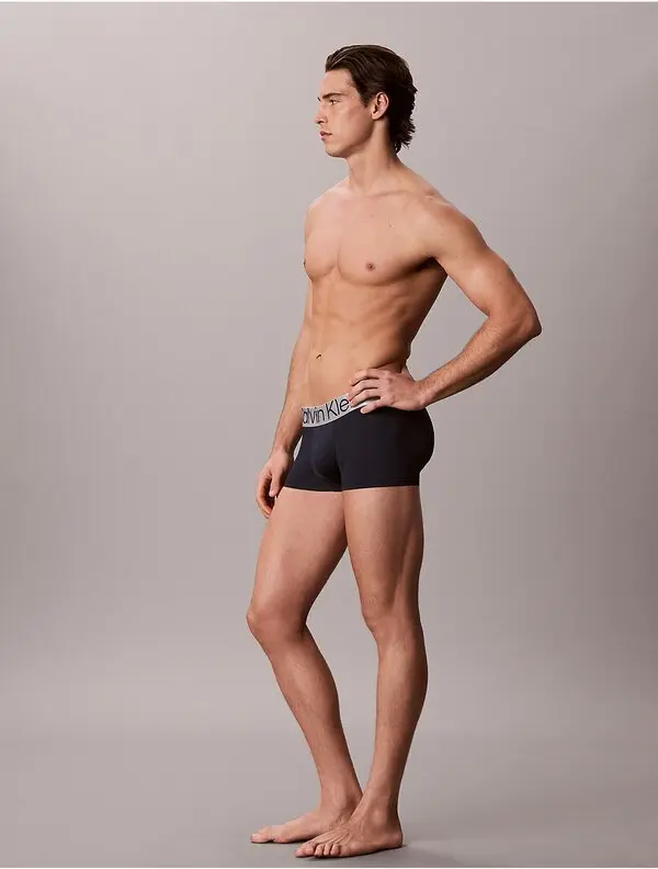 Calvin Klein Microfiber Stretch Steel Low Rise Trunk - Shoreline