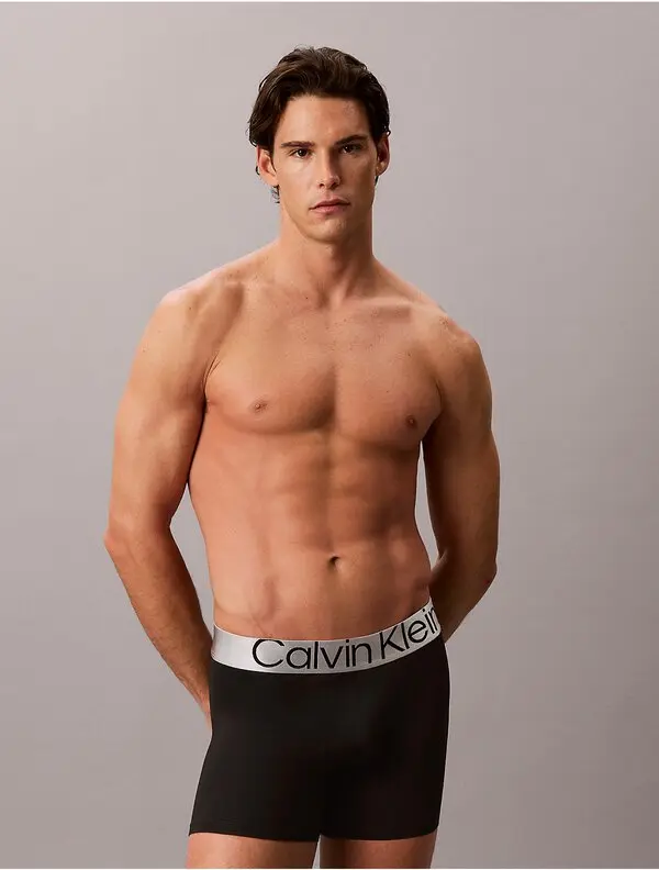 Calvin Klein Microfiber Stretch Steel Boxer Brief - Black