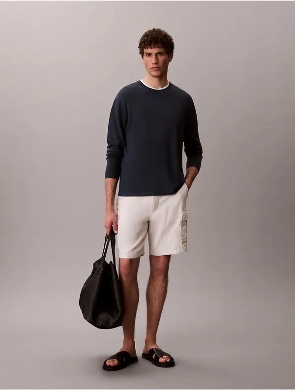 Calvin Klein Linen Blend Crewneck Sweater
