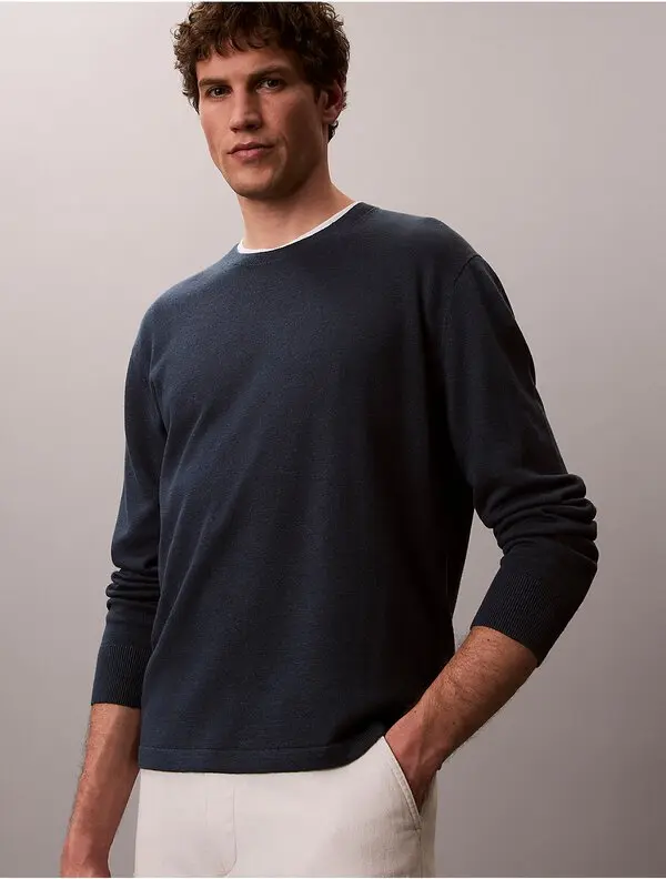 Calvin Klein Linen Blend Crewneck Sweater