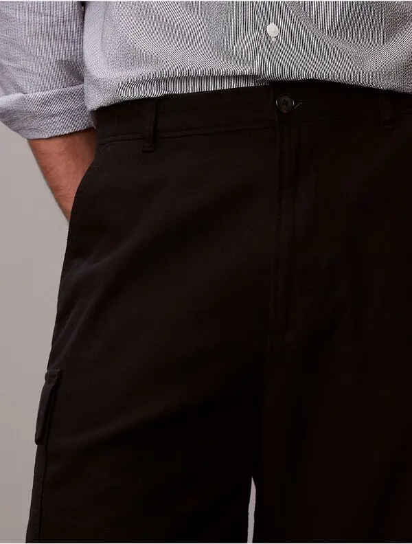 Calvin Klein Linen Blend Cargo Shorts