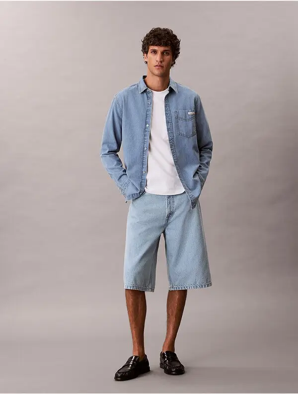 Calvin Klein 90s Loose Fit Denim Shorts