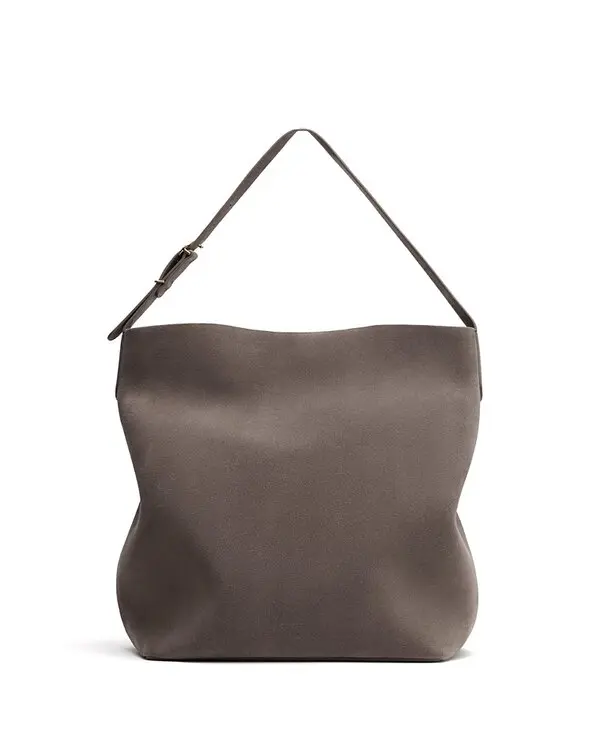 Cuyana Suede Camina Bucket Bag - Clay