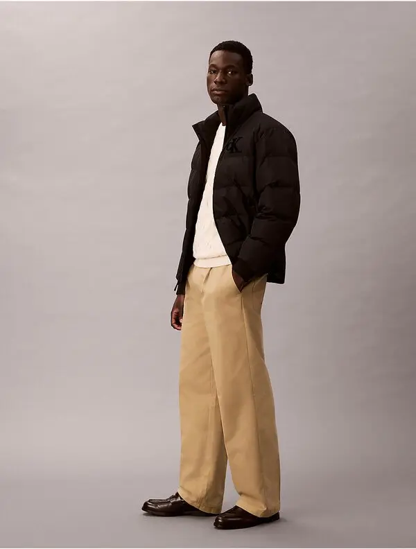 Calvin Klein 90s Straight Pleated Chino Pants