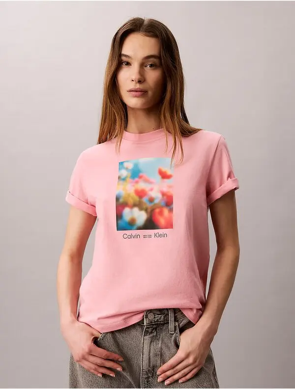 Calvin Klein Floral Graphic Crewneck T-shirt