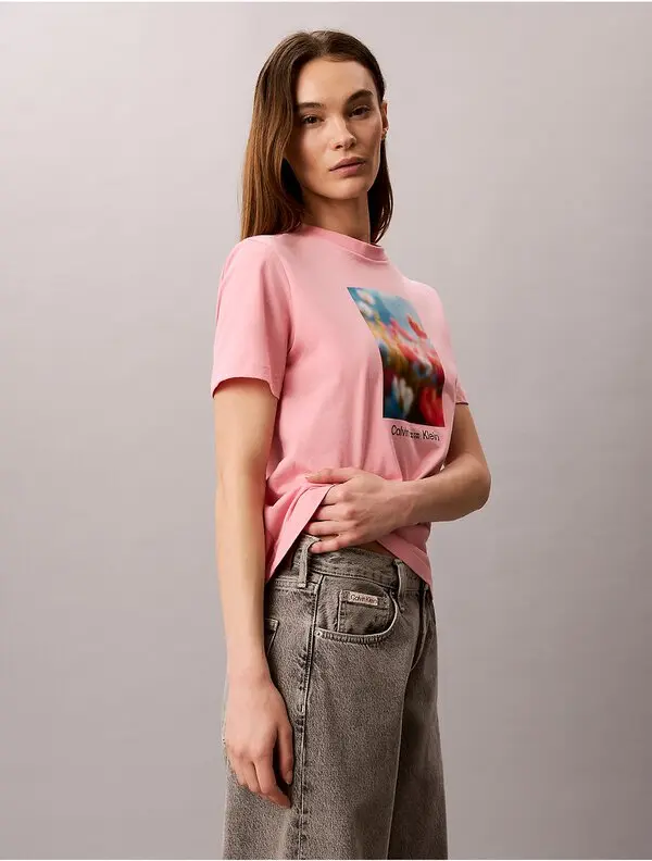 Calvin Klein Floral Graphic Crewneck T-shirt