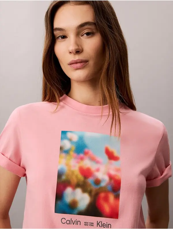 Calvin Klein Floral Graphic Crewneck T-shirt