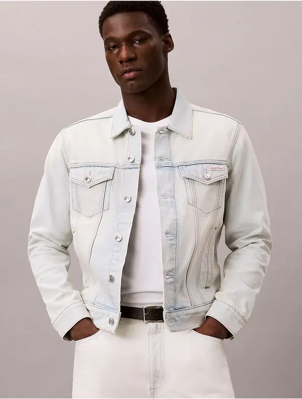 Calvin Klein Coolmax Classic Trucker Jacket - Serpentine