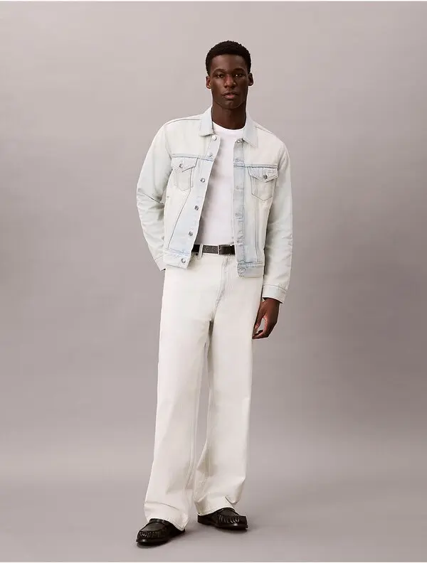 Calvin Klein Coolmax Classic Trucker Jacket - Serpentine