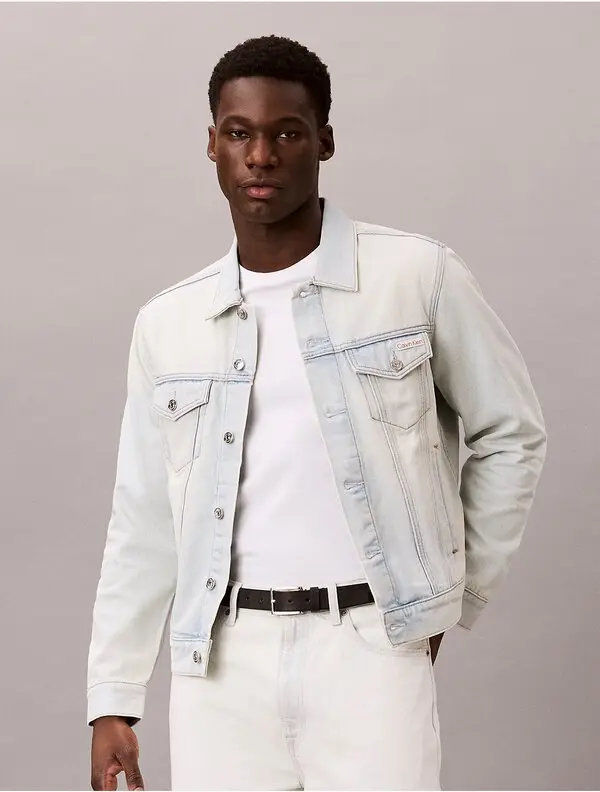 Calvin Klein Coolmax Classic Trucker Jacket - Serpentine