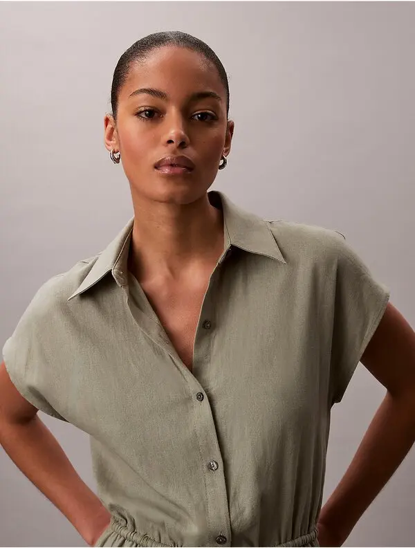 Calvin Klein Linen Blend Romper